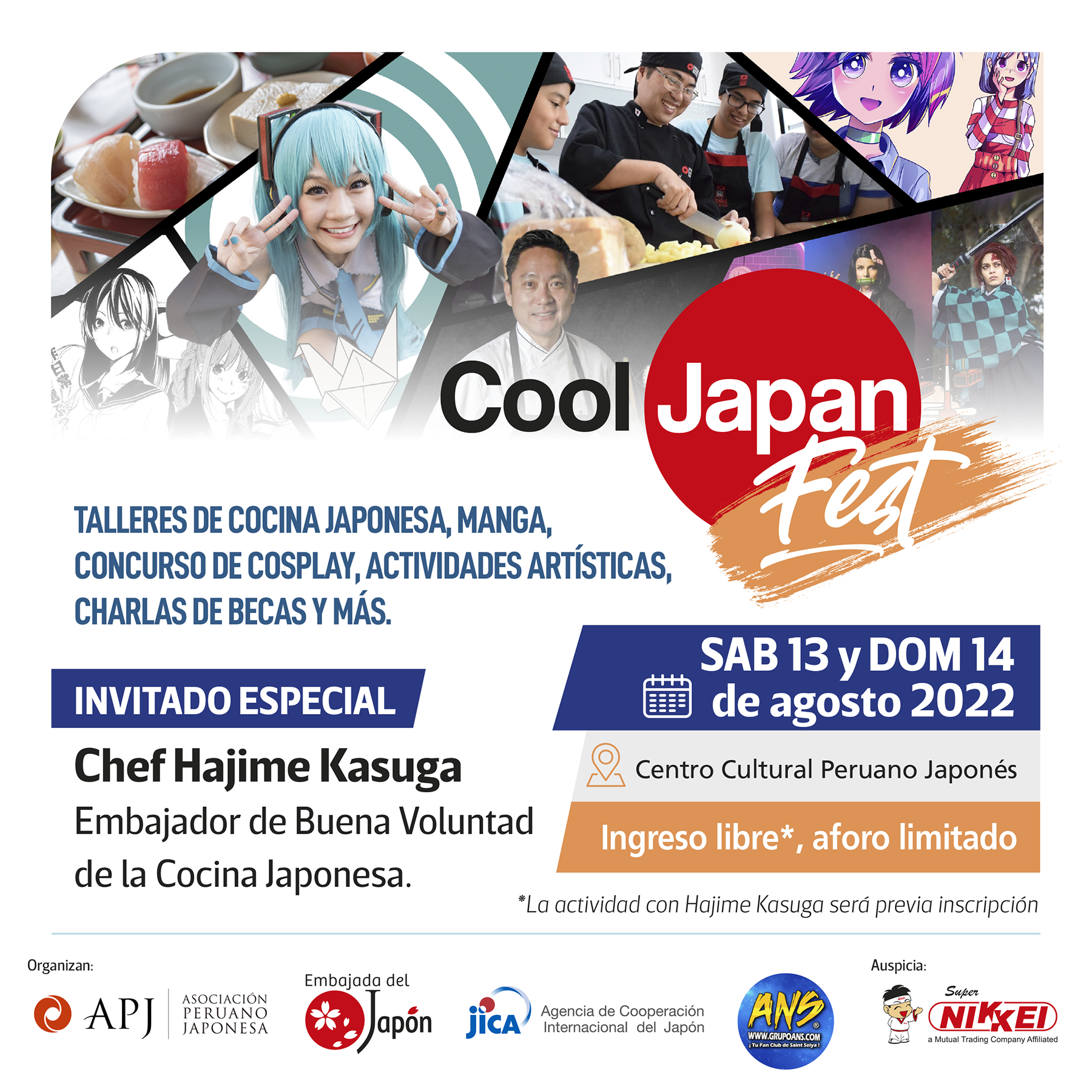 Cool Japan Fest se realizará el sábado 13 y domingo 14 de agosto en el ...