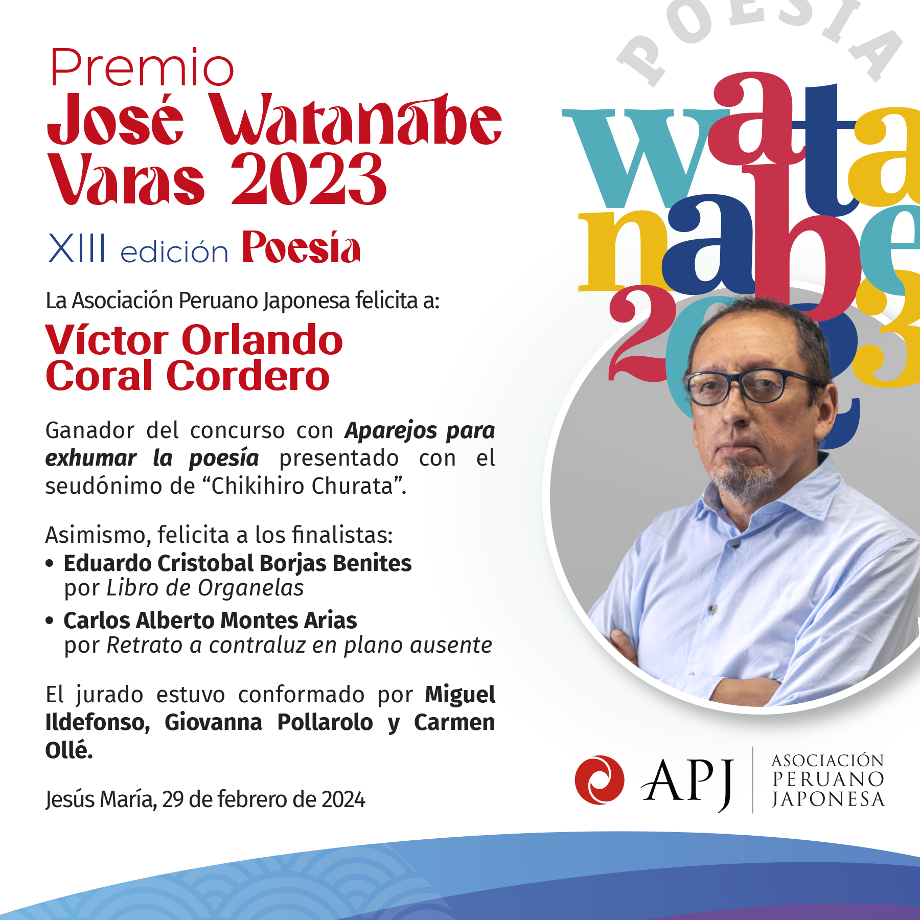 Víctor Coral gana el XIII Concurso Nacional de Poesía “Premio José ...
